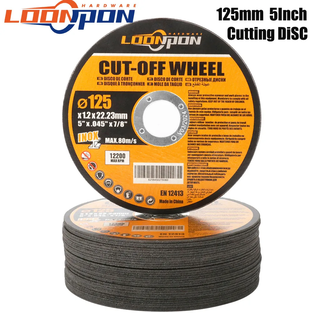 125mm Metal Cutting Discs 5inch Cut Off Wheels Grinding Discs Angle ...