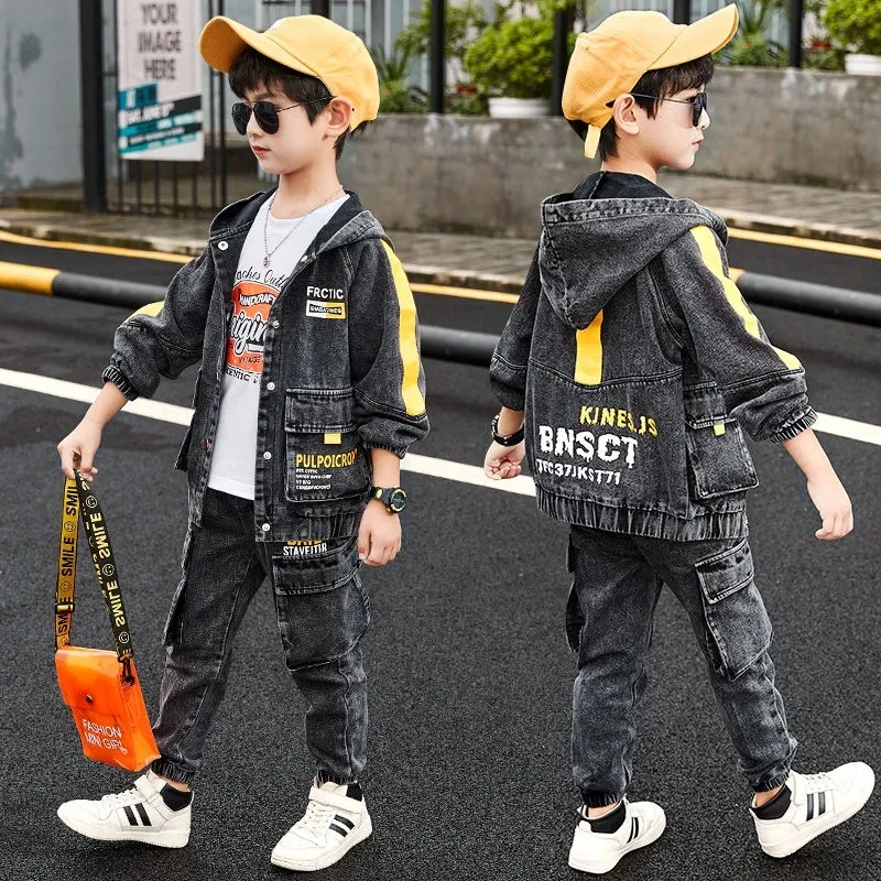 Spring-Autumn-Boy-Cowboy-Clothing-Sets-Boy-Teens-Clothes-For-Children ...