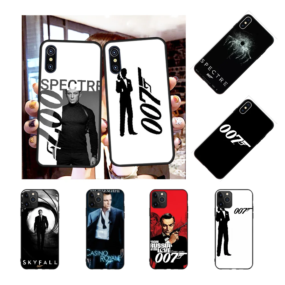 Nbdricai capa de celular james bond 007, para iphone 11 pro, xs max, 8 ...