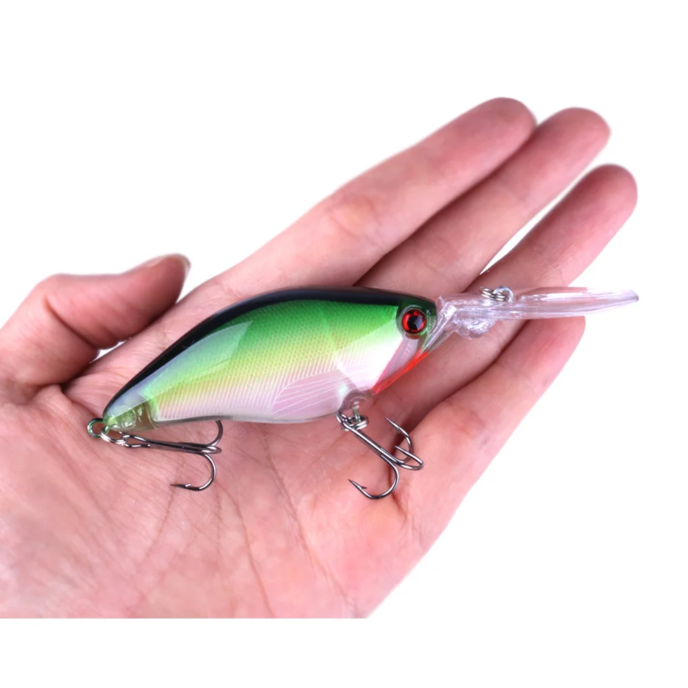 HENGJIA Floating Deep Diving Crankbait Fishing Lures 17.8g/105mm ...