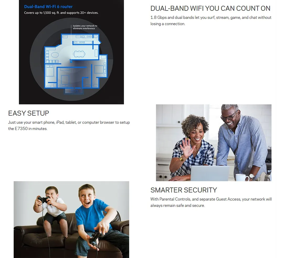 Linksys E7350 Review Linksys E7350 Dual-Band AX1800 Wi-Fi 6 With Easy ...