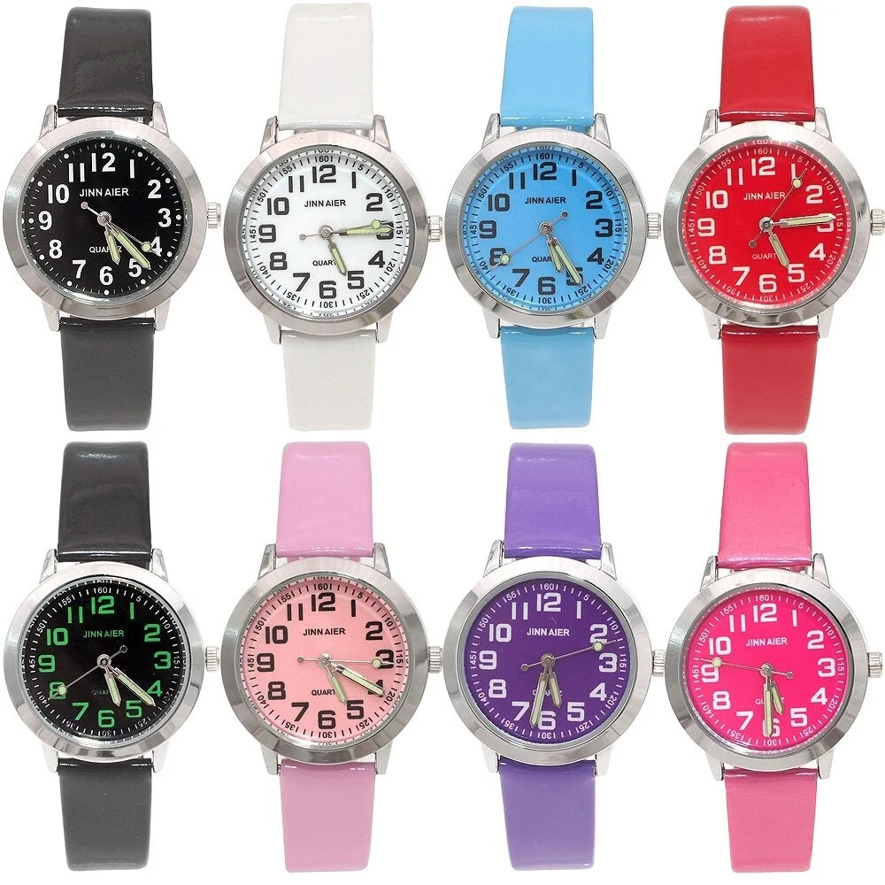 Brand Simple Watches Boy Girls Cartoon Quartz Wristwatches Colorful ...