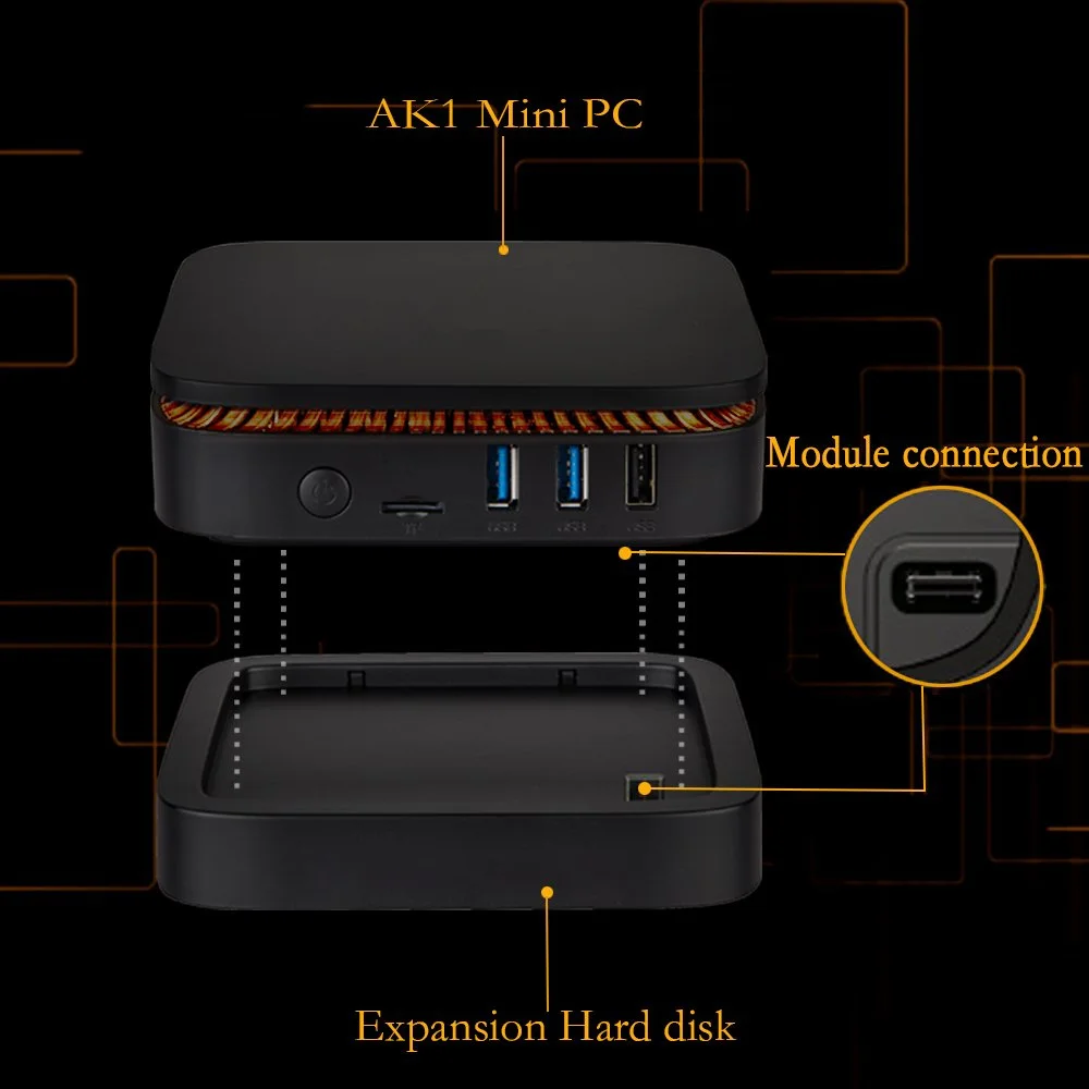 Mini PC Computer 4GB + 32GB Windows 10 Intel Celeron Apollo Lake J3455 ...