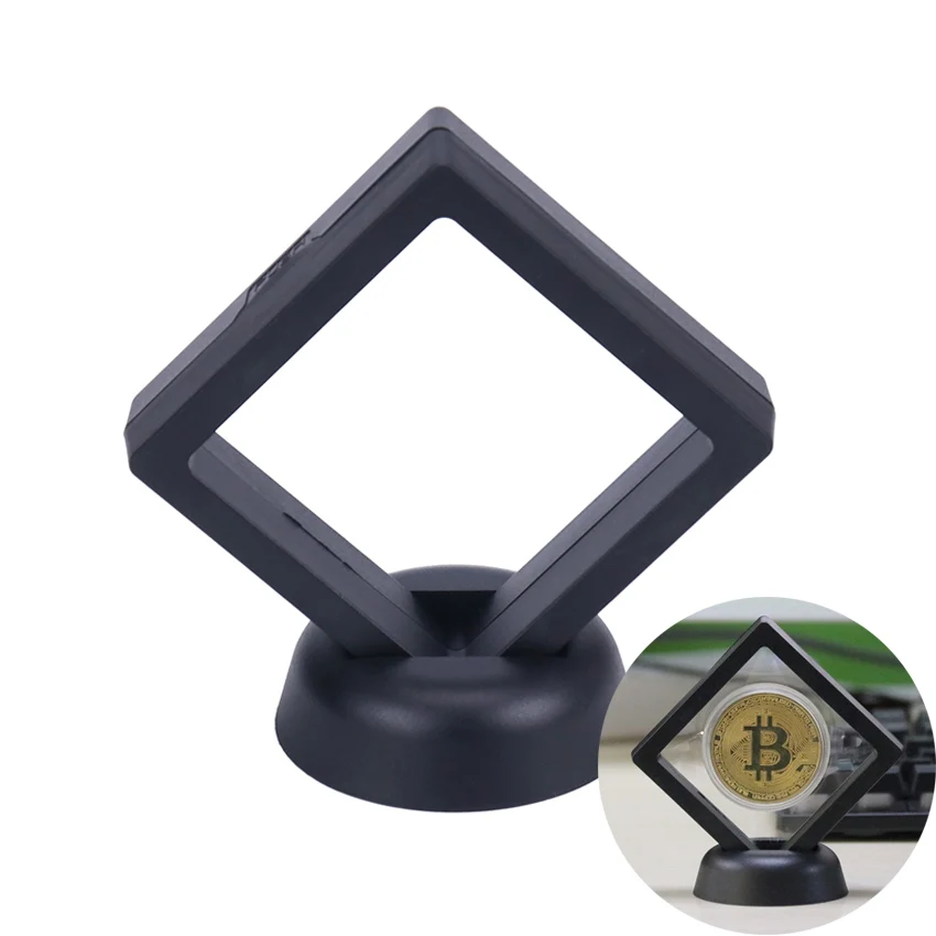 1PC-Coin-Display-Stand-7-7cm-Black-Box-Commemorative-Coin-Gift ...