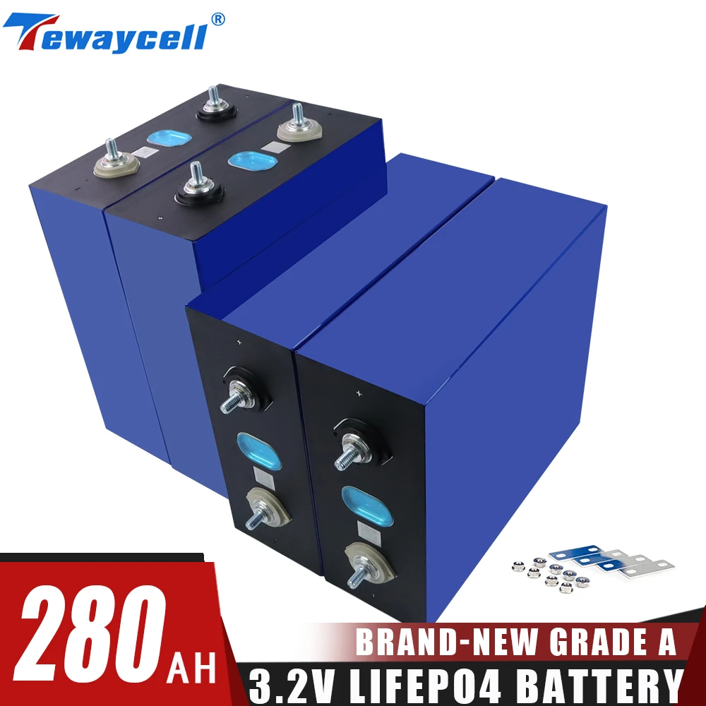 Grade A 4PCS 3,2 V 280Ah Lifepo4 Rechargable Batterie Pack Neue Lithium ...