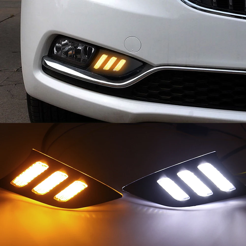 1-Set-Car-LED-DRL-Daytime-running-light-For-Kia-K3-Cerato-2013-2014 ...