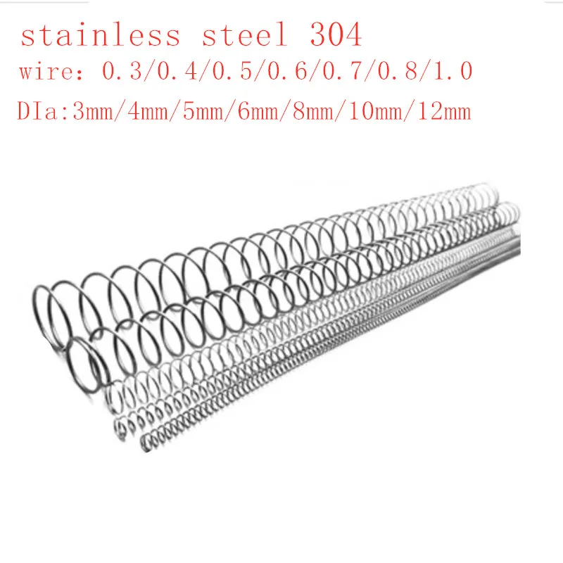 2 5pc 0.3mm 0.4mm 0.5mm 0.6mm 0.8mm 1.0mm 304 Stainless Steel Long ...