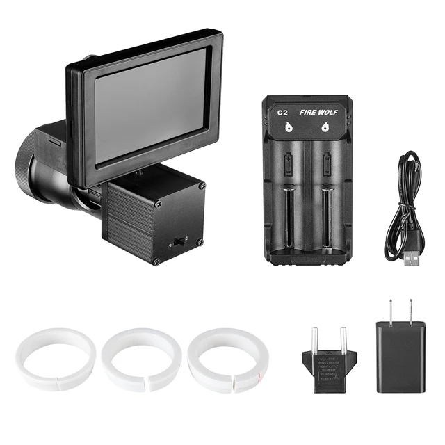 Fire Wolf Night Vision 4.3 Inch Display Siamese Scope Video Cameras ...