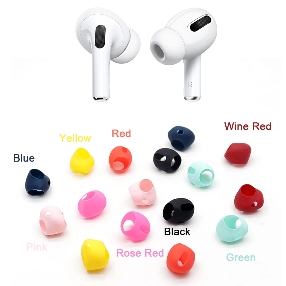 2pcs Earphone Case Cover for Airpods Pro Silicone Anti Slip Soft ...