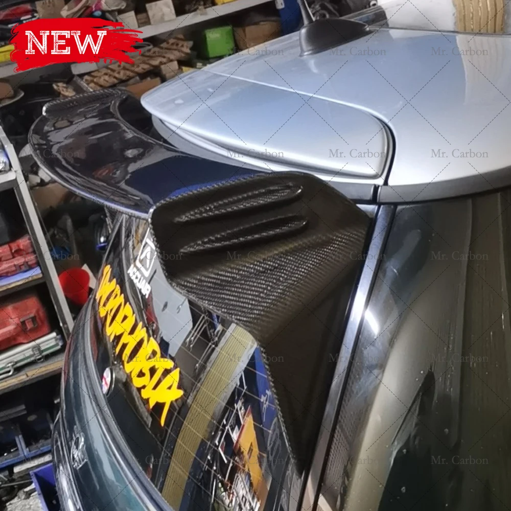 FOR-MINI-R53-JCW-TYPE-CARBON-FIBER-GLASS-ROOF-SPOILER-TRIM-BODY-KIT ...