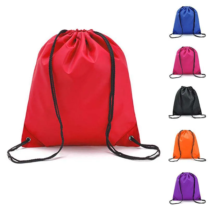 Portable-Drawstring-Bag-Oxford-Students-Backpack-Waterproof-Sports ...