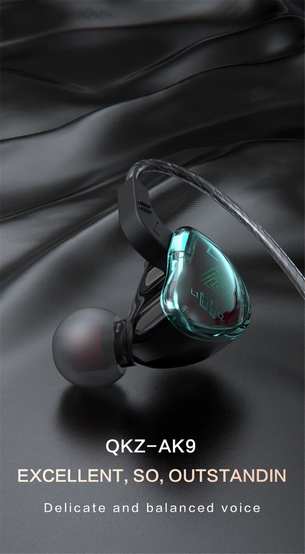 -20% sur Ecouteurs QKZ AK9 3.5mm prise Vert - Ecouteurs - Achat & prix ...