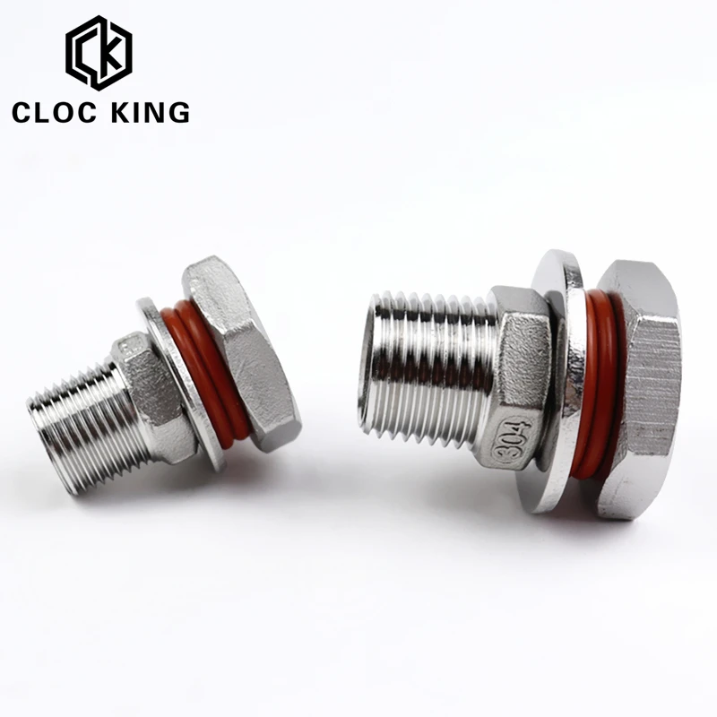 1/4” 3/8” 1/2'' BSP Homebrew Hardware Kettle/Keg Weldless Bulkhead 304 ...
