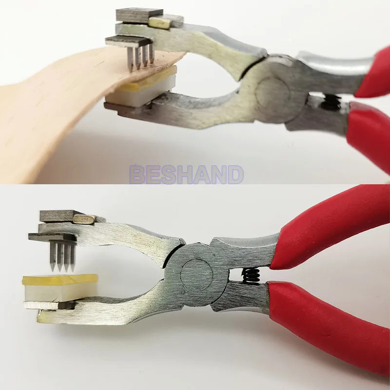 Leather Glue Leather Craft Flat French Pricking Iron Hole Punch 2/5/10 ...