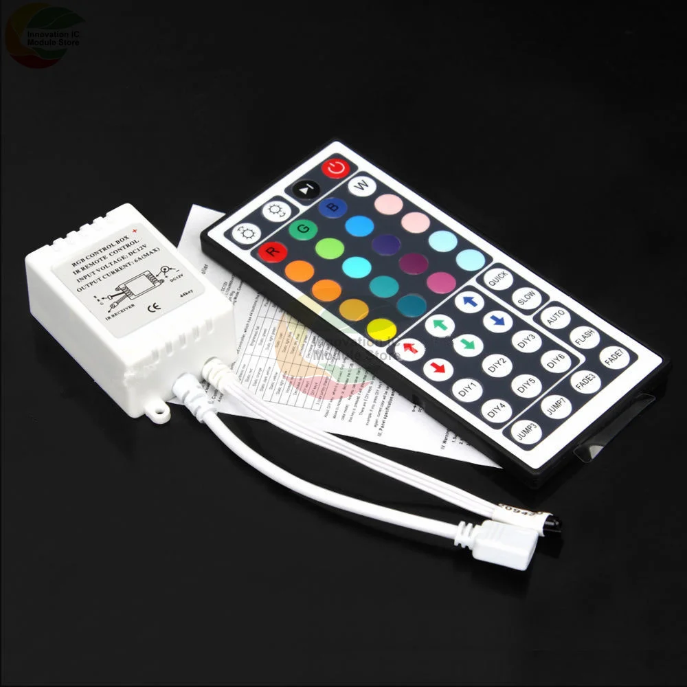 44 Keys LED IR RGB Controler For RGB SMD 3528 5050 Strip LED Lights ...