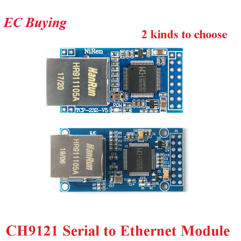 CH9121 Serial to Ethernet Network Module Convertor STM32 UART RJ45 ...