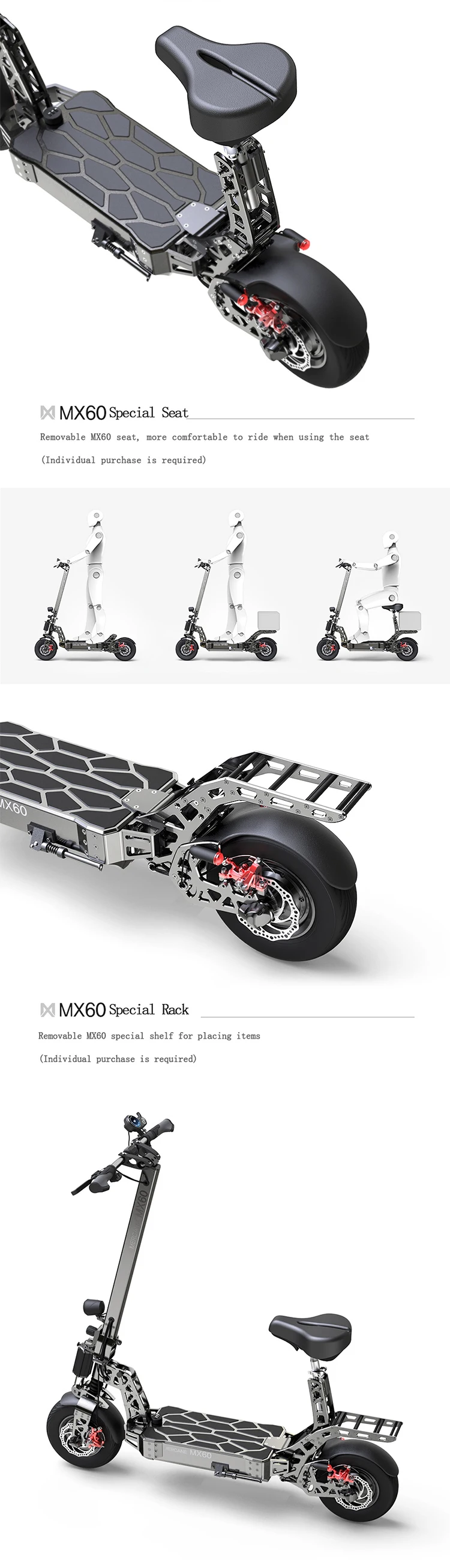 Electric Motorcycle Mercane Scooter 2000W 60V Scooter 100KM Range ...