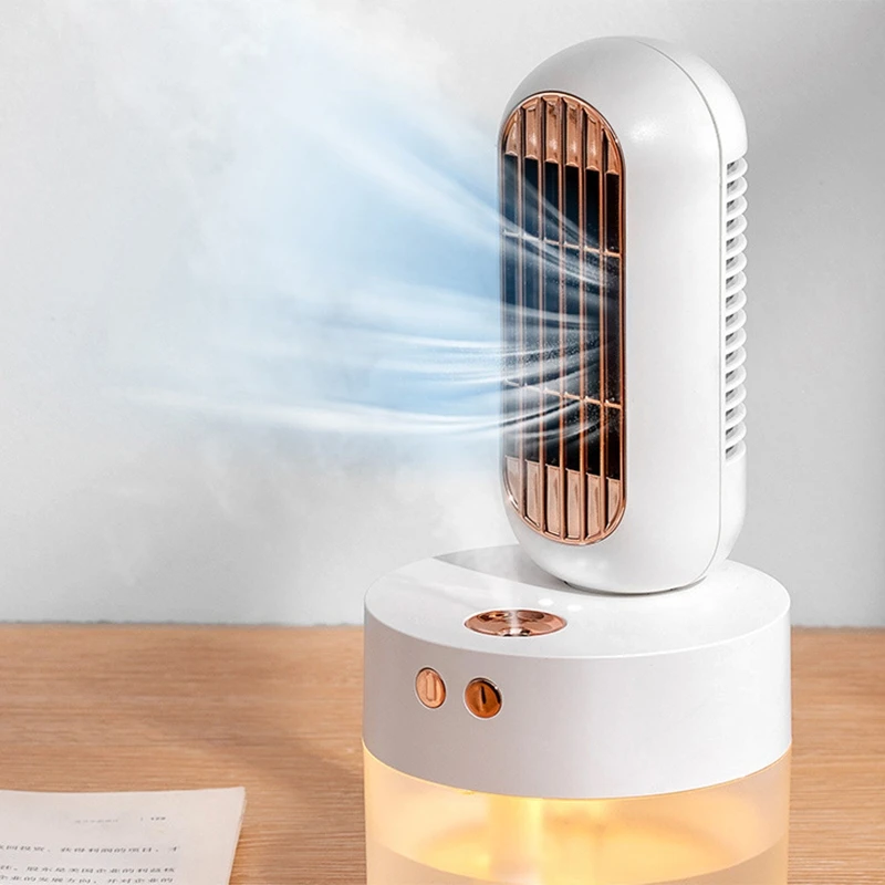 Portable Humidification Small Fan Household Humidification Spray Fan ...