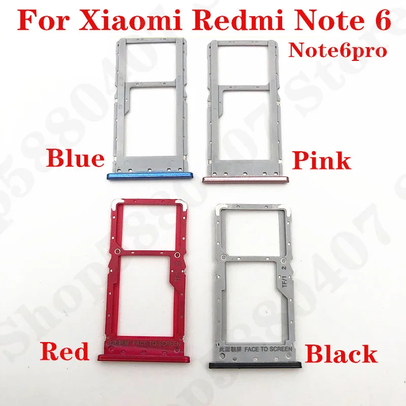Bandeja de tarjeta SIM TF Original para Xiaomi Redmi Note6 Note 6 pro, soporte de tarjeta SD/SIM ...