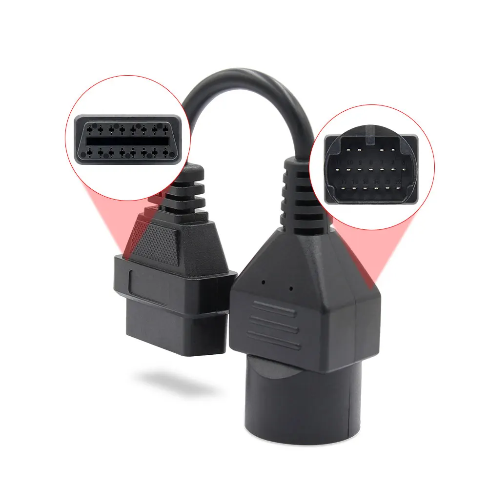 OBD к OBD2 16Pin соединитель Адаптер для Mazda 17 Pin IDS ELS27 J2534 ...