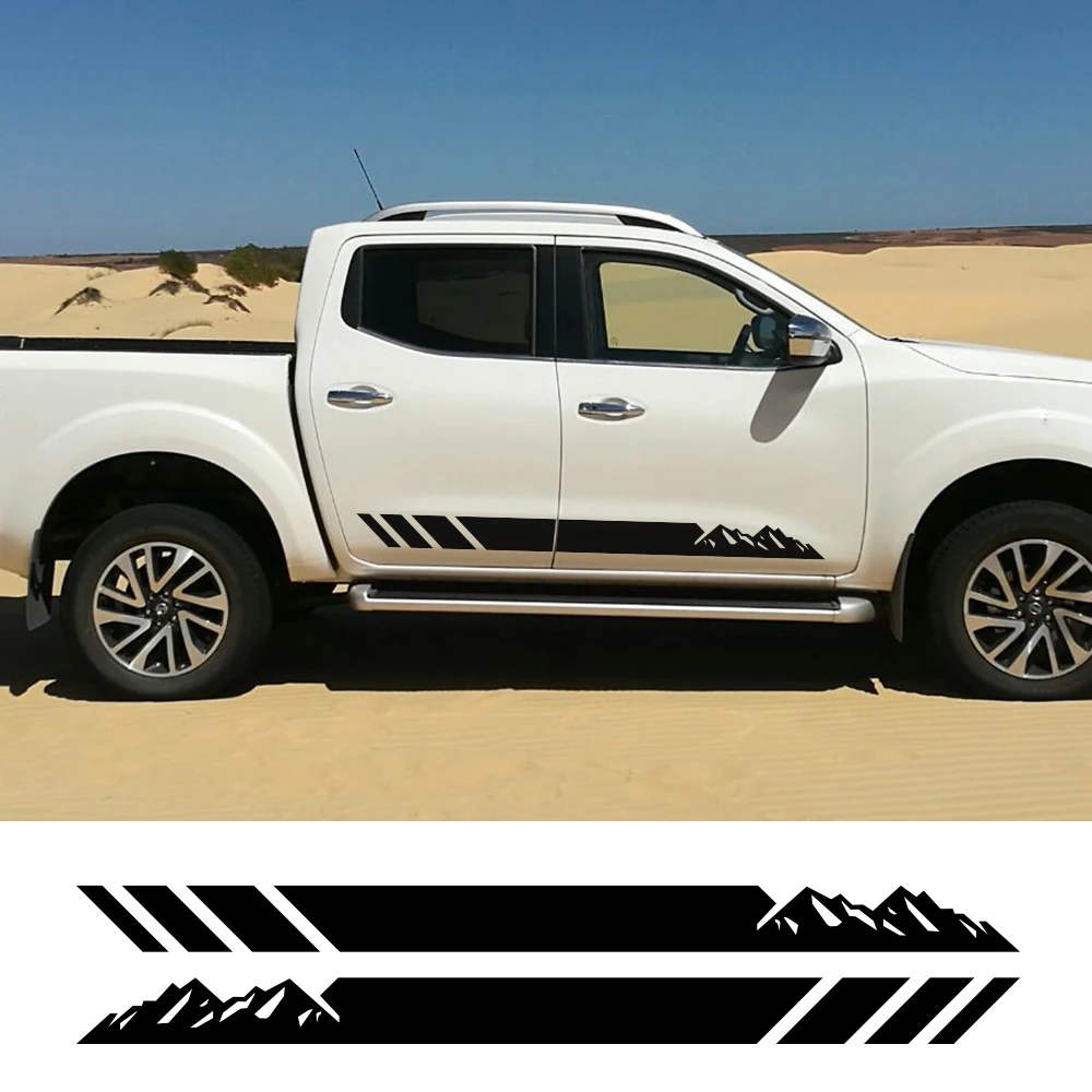 Car-Stickers-For-Nissan-Navara-Pickup-Door-Side-Stripes-Decal-Truck ...