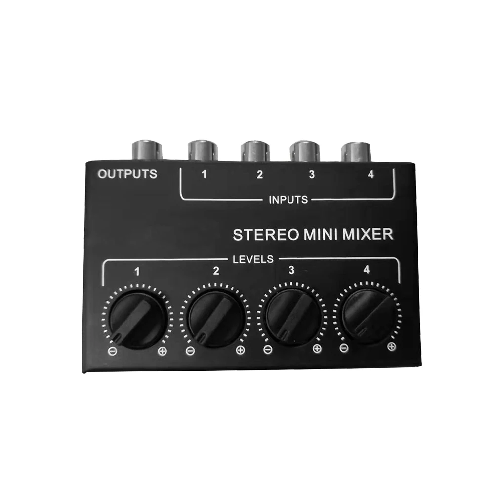 Cx400 Mini Stereo Rca 4-channel Passive Mixer Small Mixer Mixer Stereo ...
