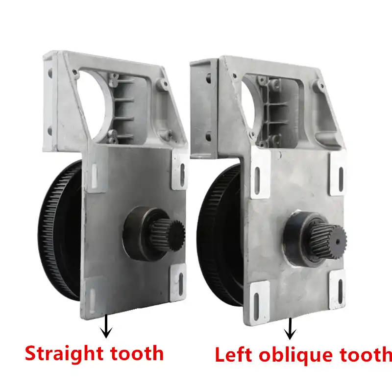 Oblique Teeth NEMA34 Helical Gearbox With Timing Belt