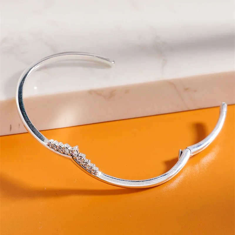 Новинка Осень Серебро 925 Ювелирная тиара Wishbone Открытый браслет ...