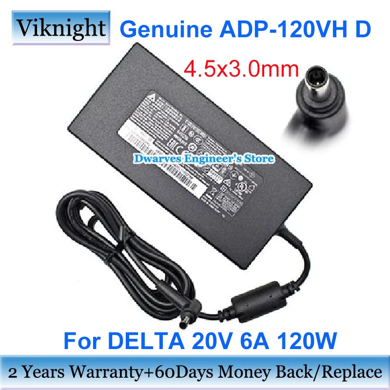 Genuine DELTA 20V 6A A17-120P2A AC Adapter ADP-120VH D 120W Laptop Charger For MSI CF63 THIN ...