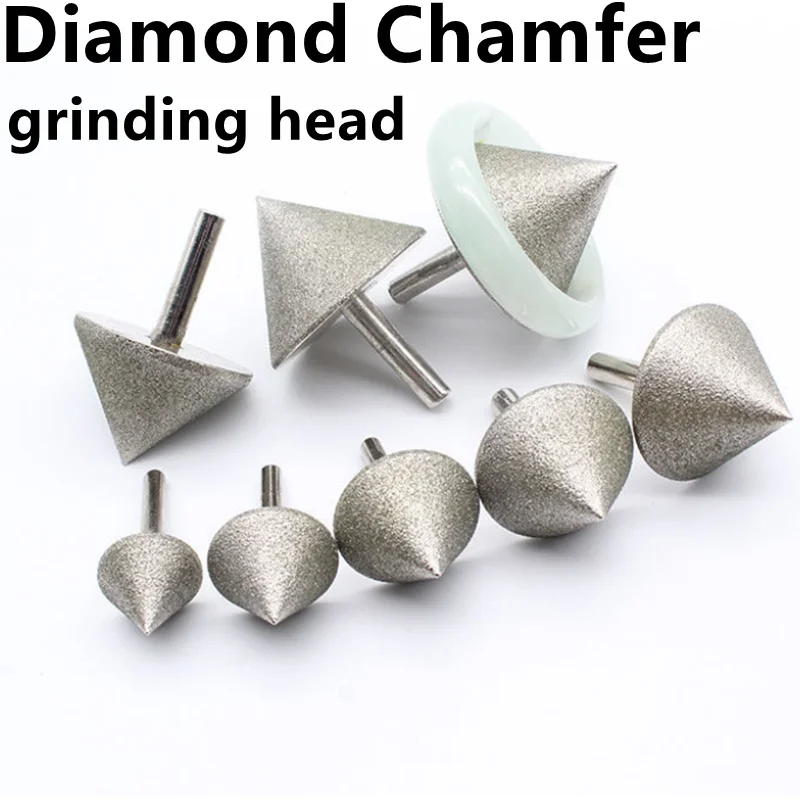 Diamond Chamfer Grinding Head Abrasive Wheel Jade Jewelry Bracelet ...