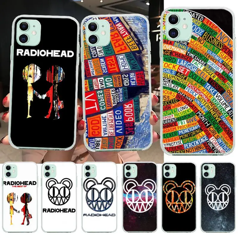 NBDRUICAI Radiohead Coque Shell Phone Case for iPhone 11 pro XS MAX 8 7 ...