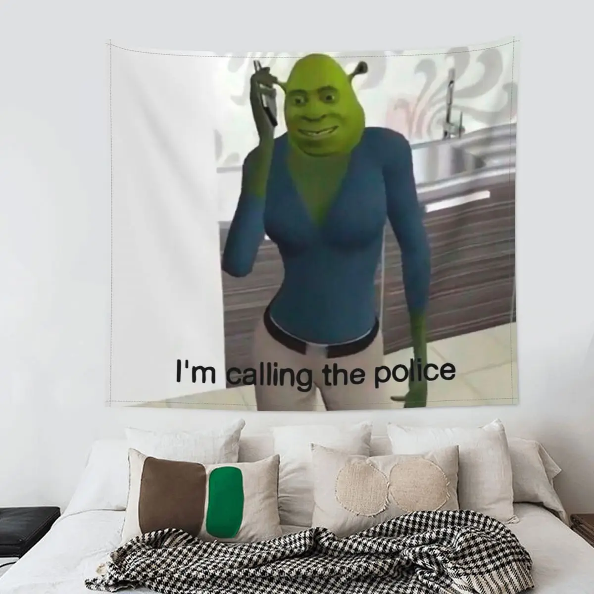 Tapiz-de-shreks-Im-Calling-The-Police-Meme-tela-Hippie-decoraci-n-para ...