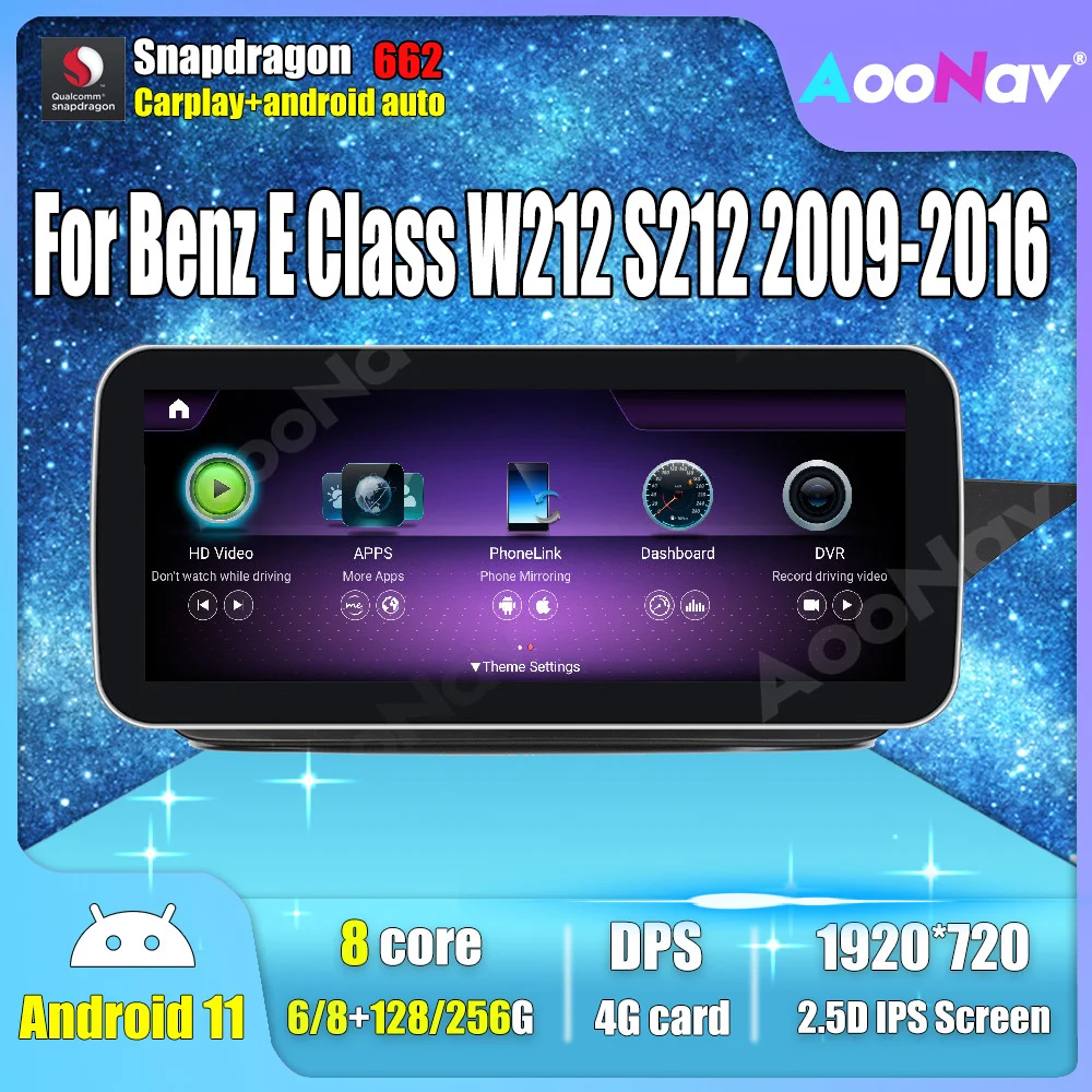 12.3" 64G 128G 256G Car GPS Navigation Multimedia Player For Benz E ...