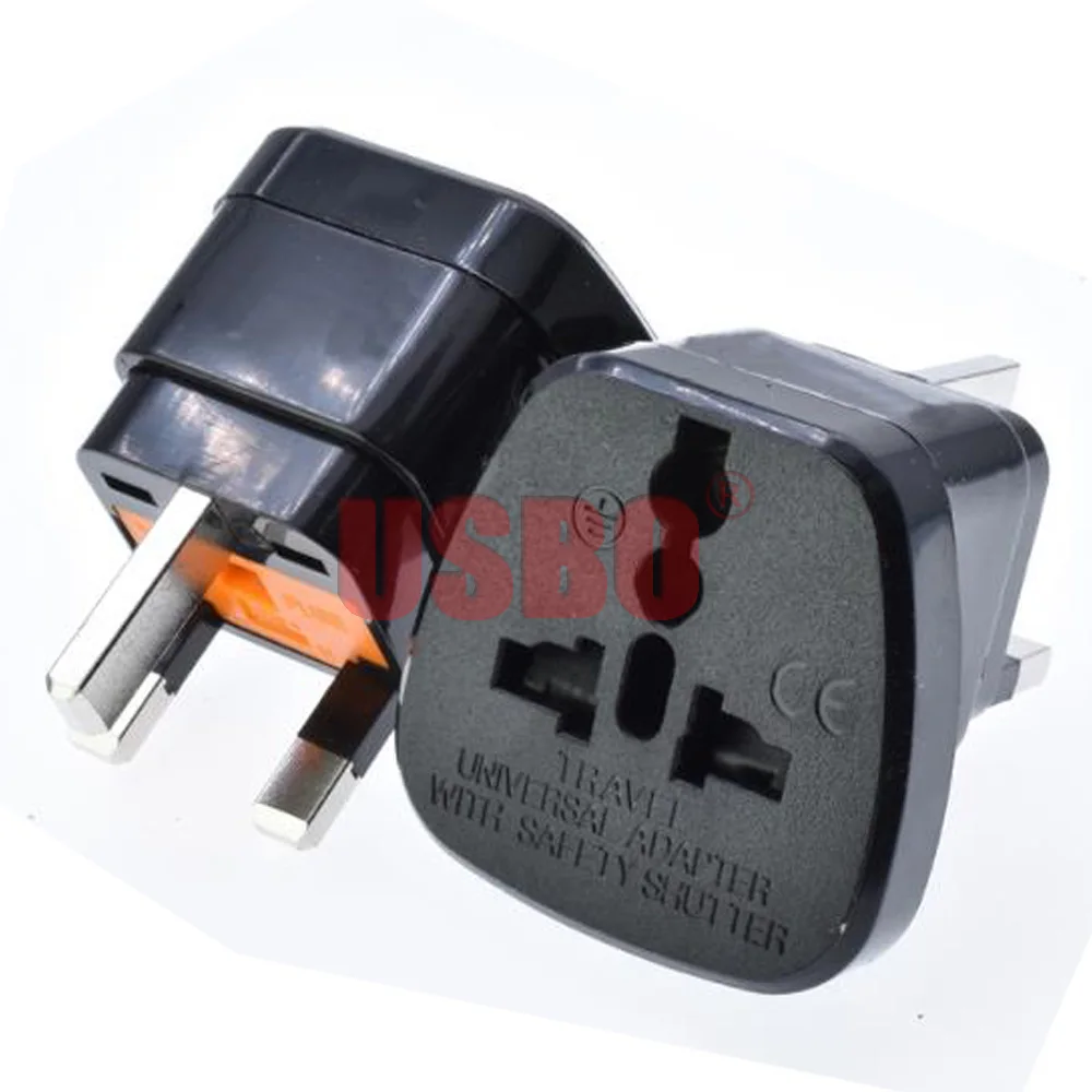 Black white 13A 250V UK electric plug Hong Kong Singapore Malaysia ...