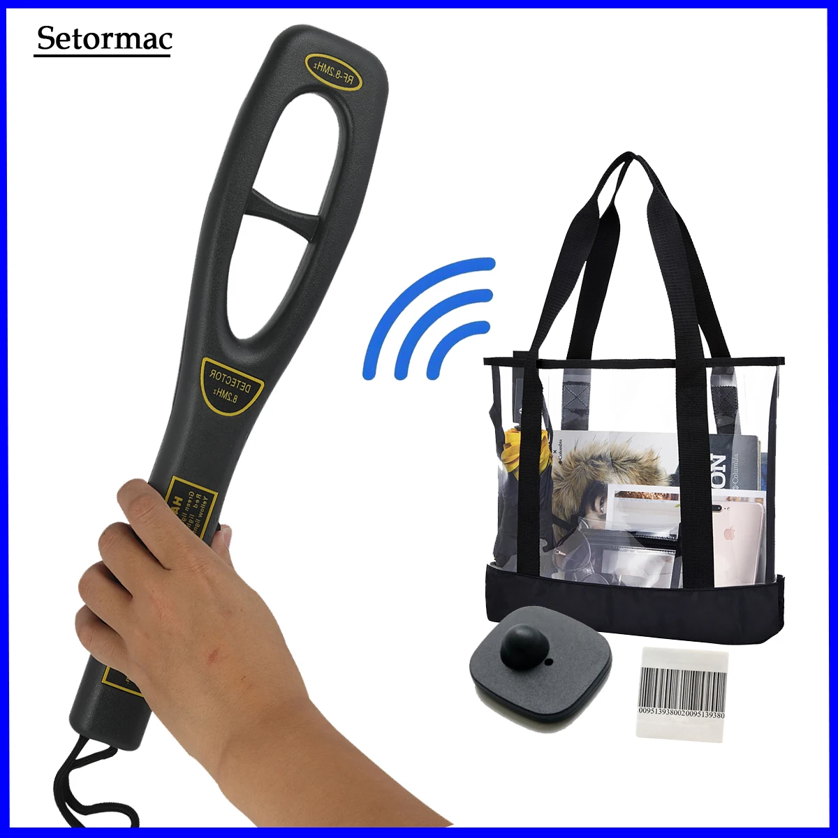 RF8-2Mhz-Security-Alarm-Tag-Detector-With-Sound-Light-Alarm-Shoplifting ...