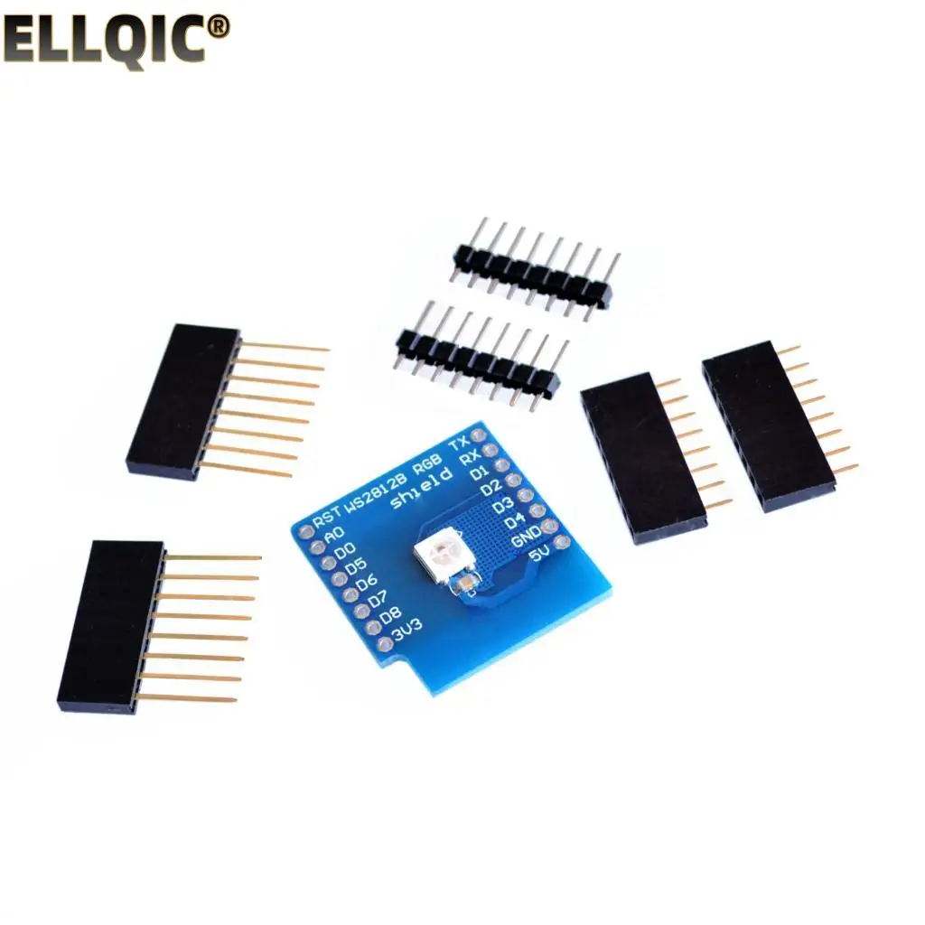 Esp8266 For WeMos D1 Module WS2812B RGB Shield For WeMos D1 Mini ...