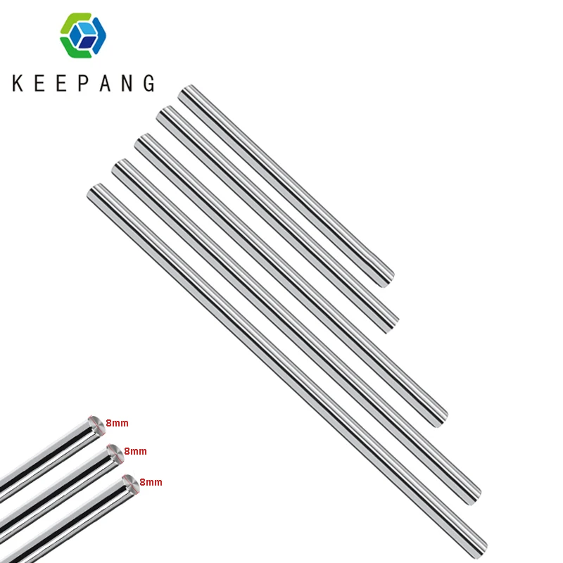 3D Printer Parts Smooth Rod 8mm Shaft Rod Optical Axis CNC Chromed 3D ...