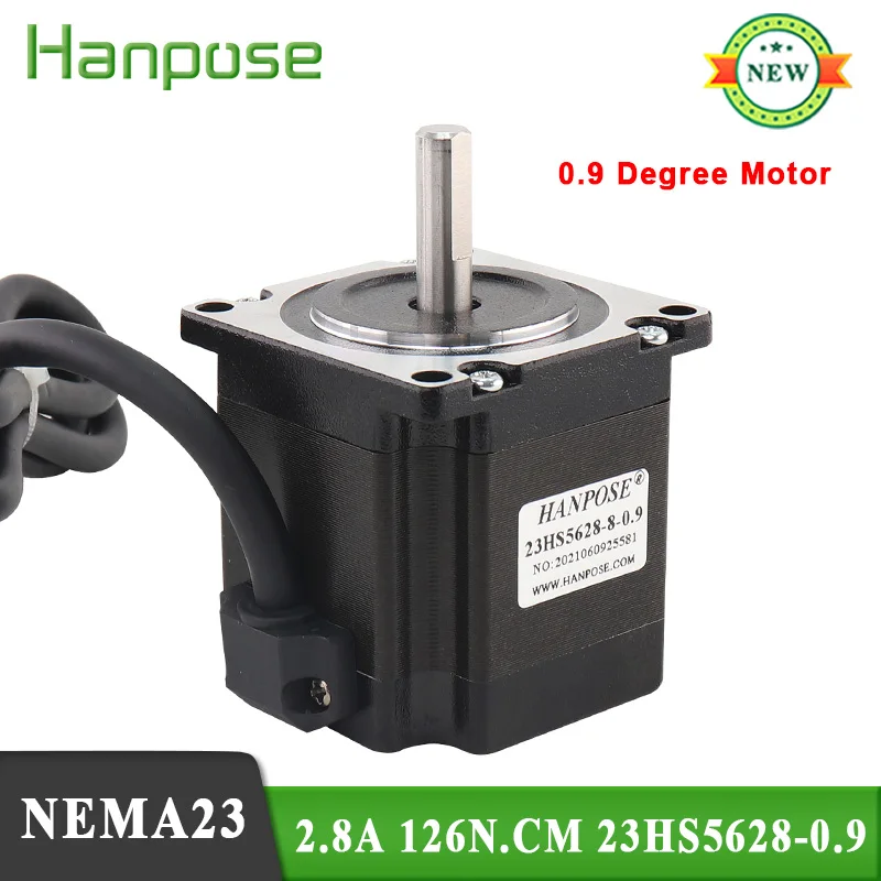 Nema23 Stepper Motor 23HS5628 0.9 degrees 4 lead 57 Series motor 2.8A ...