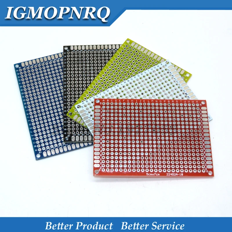 5pcs 5x7cm 5*7 Double Side Prototype PCB diy Universal Printed Circuit ...