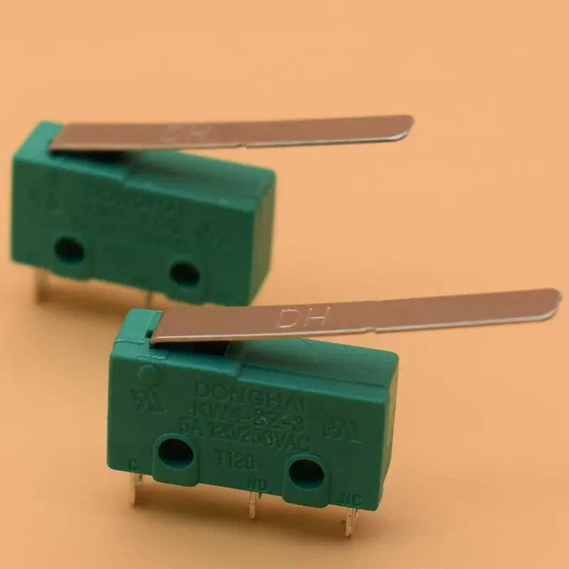 10PCS 3 pins Micro Touch Switches NO+NC 3a/5a 125VAC 250VAC Mini limit ...