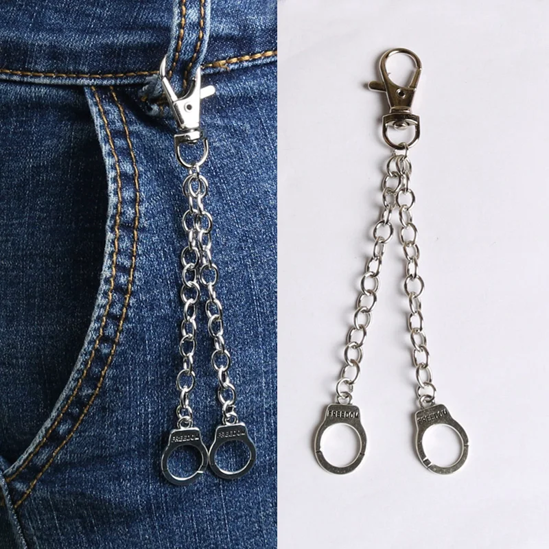 Handcuffs Wallet Belt Chain Rock Hiphop Pants Chain Punk Waist Chain ...