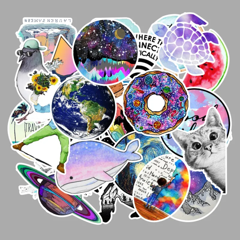 Hipster Collage Stickers