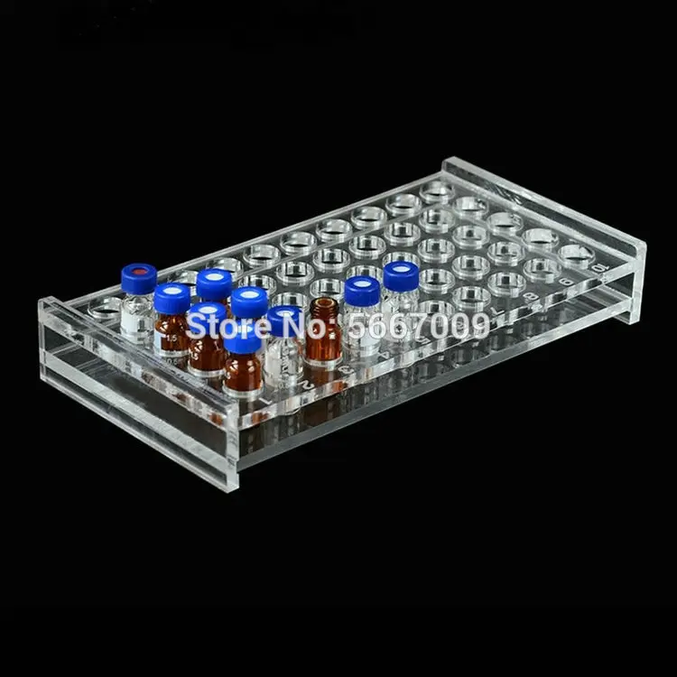1pcs Clear Organic Glass 3ml To 60ml Sample Bottle Holder Perspex ...