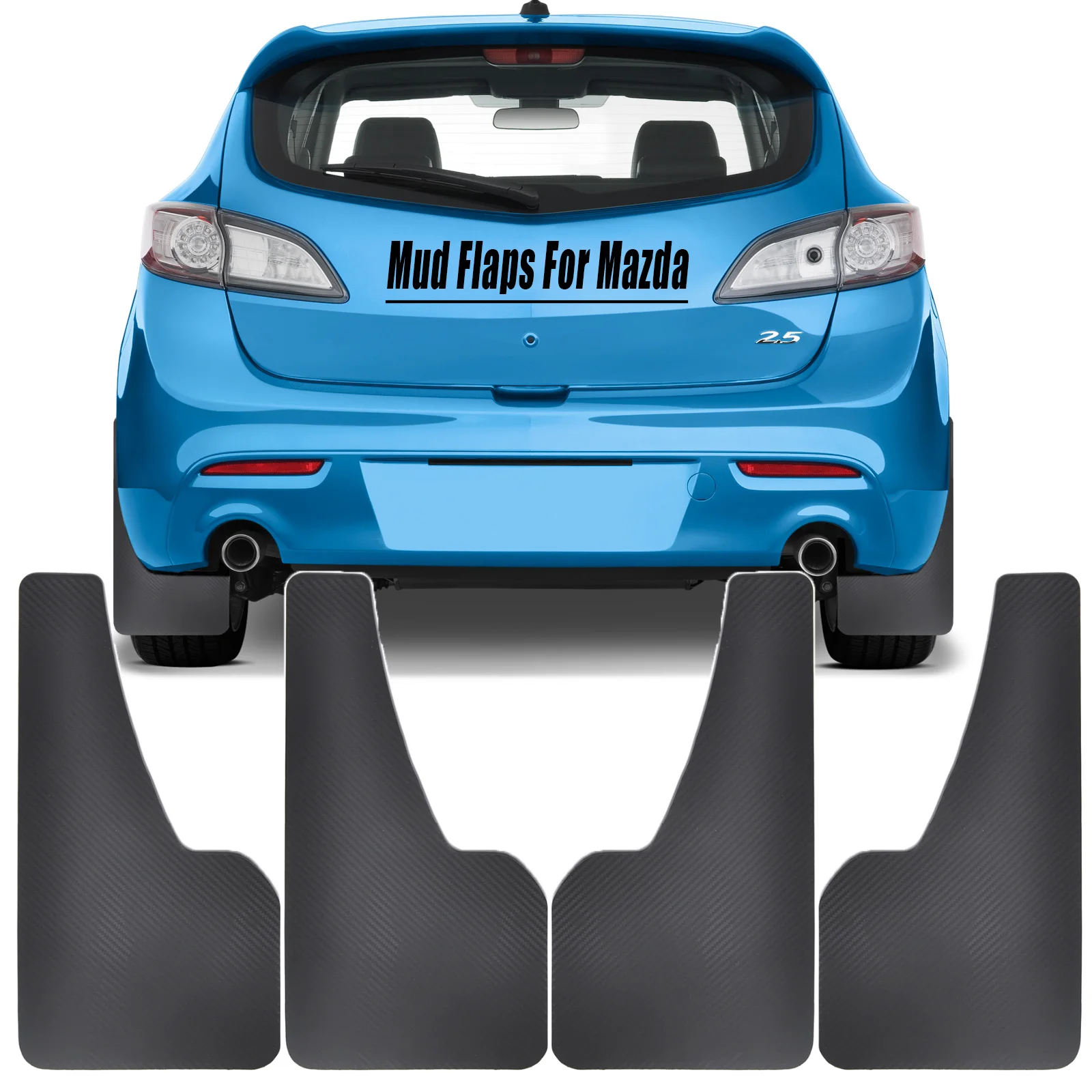 Mud Flaps Fender For Mazda 3 Mx5 6 Cx5 Rx8 Cx3 2 Mazda3 Mazdaspeed3 Cx ...