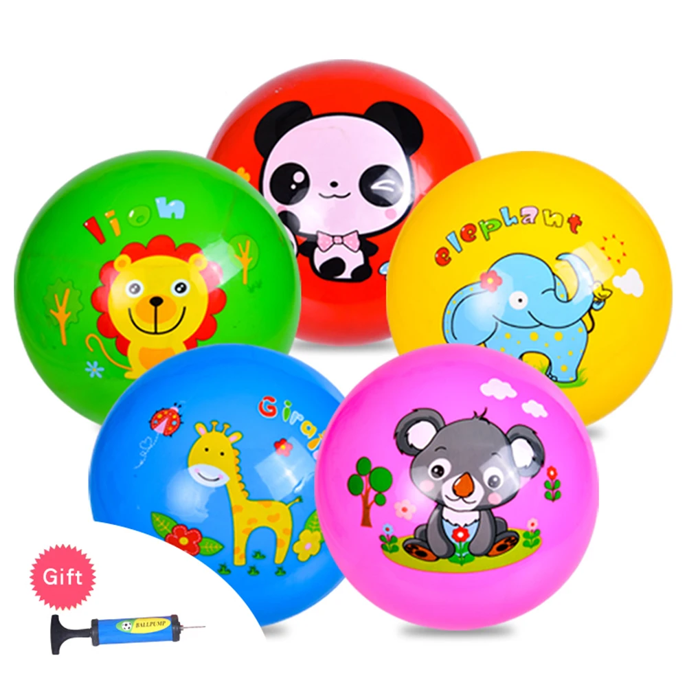 23cm Toys Ball Inflatable Bouncing Ball for Kids Cartoon Patting Ball ...