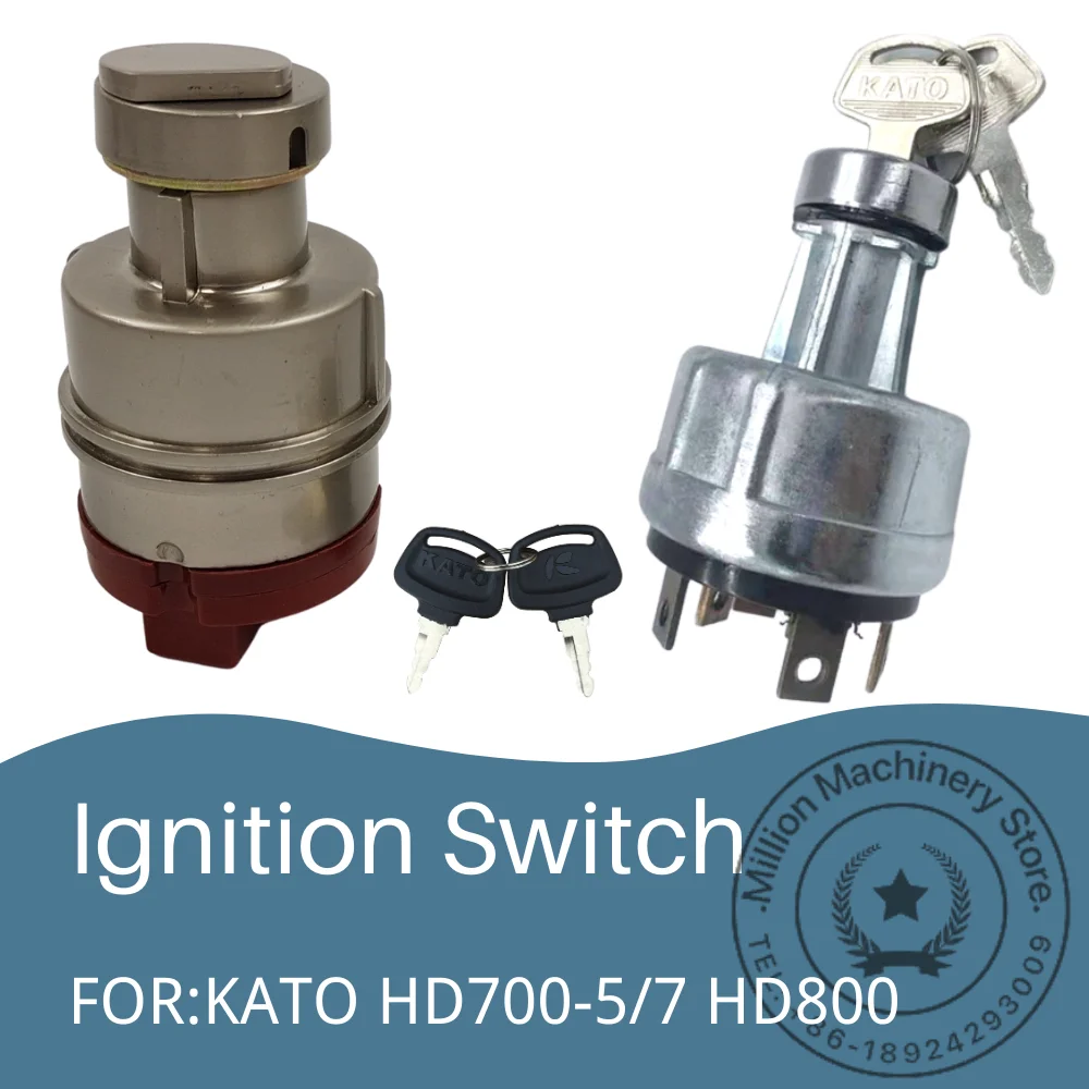 Igintion Switch for KATO Excavator HD700 5/7 HD800 Electric Door Lock ...