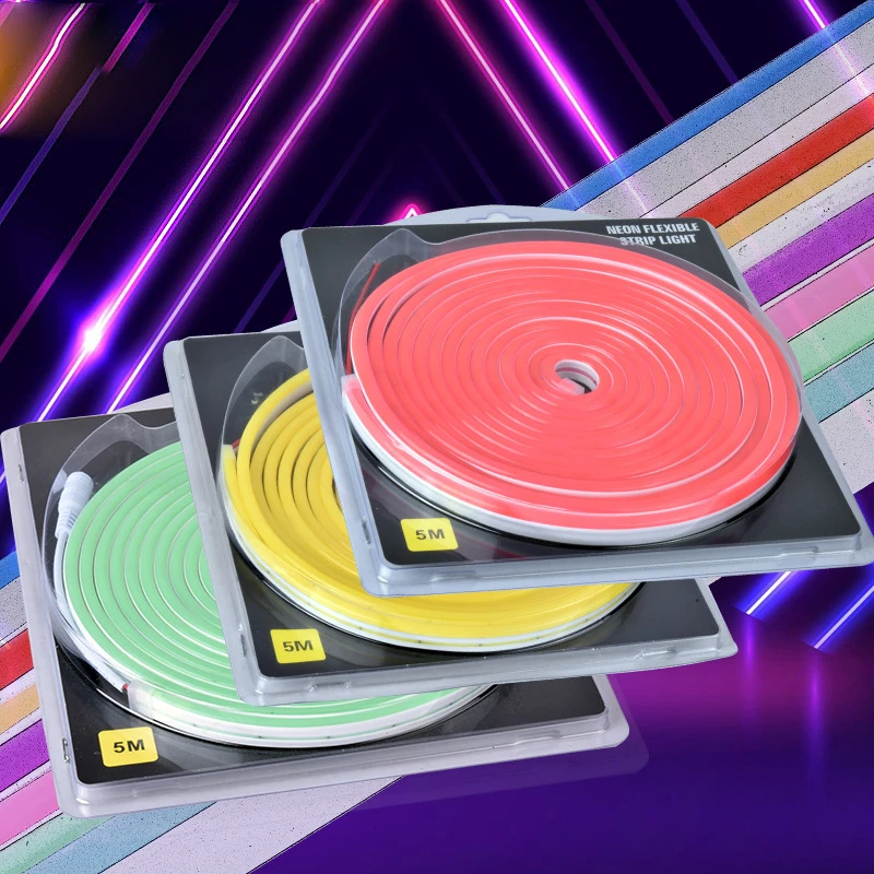 LED-neon-light-Single-Color-Cut-2-5CM-DC12V-5meter-set-6mm-Narrow ...