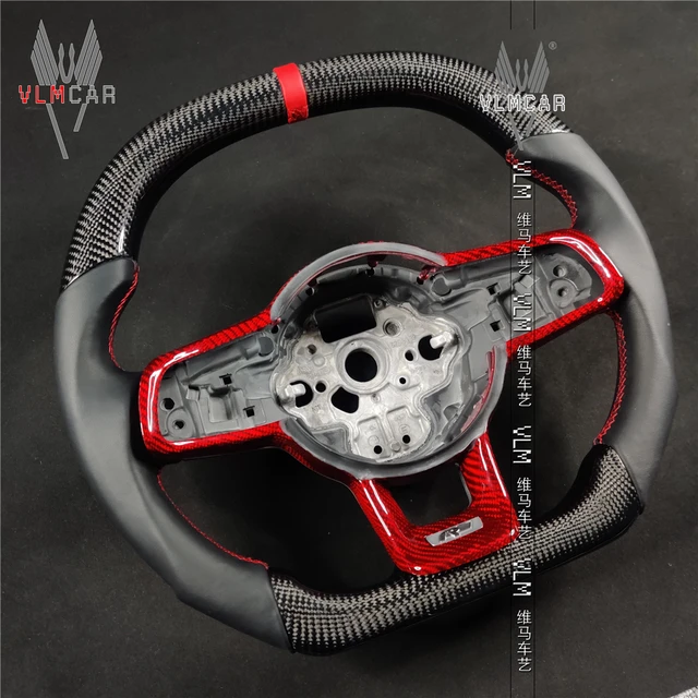 Private Custom VW Golf Carbon Fiber Steering Wheel/Trims for MK7 GTI/R ...