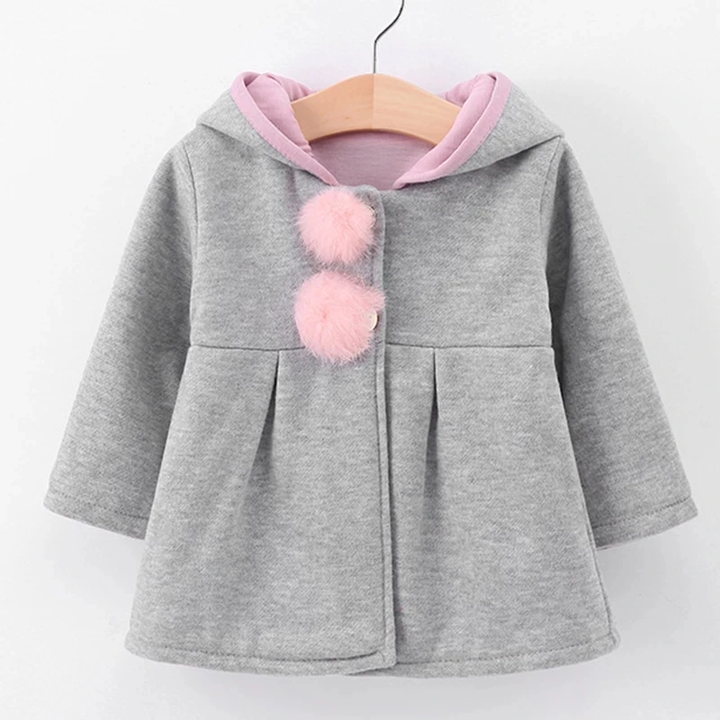 Spring Girls Jacket Rabbit Ears Coat Christmas Children Clothes ...