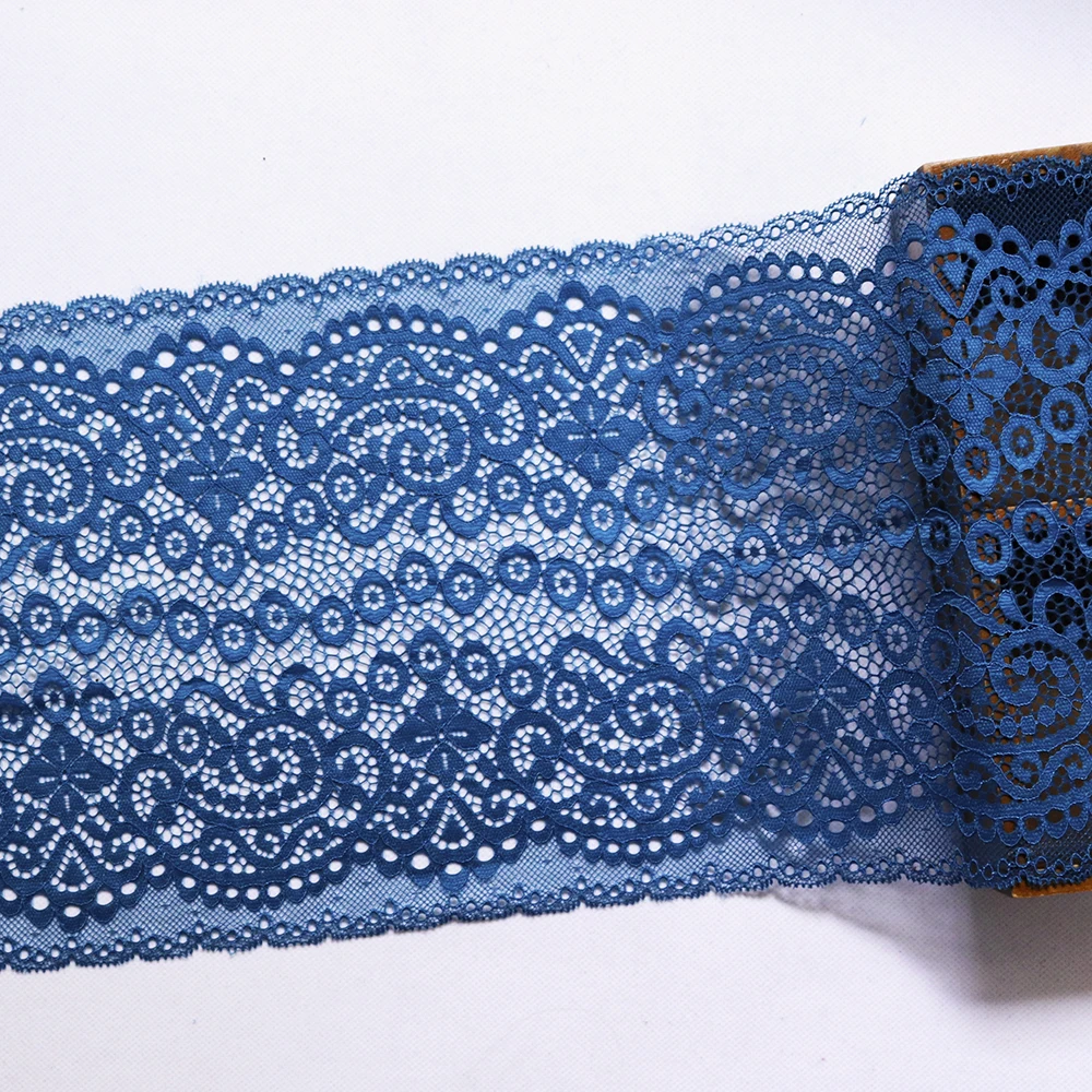 2 yardas de encaje elástico de 21cm de ancho, accesorios de ropa de ...